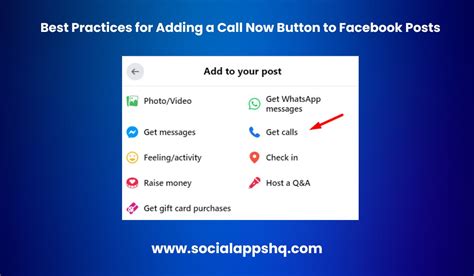 How To Add A Call Now Button To Facebook Posts