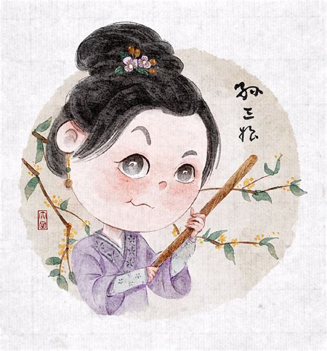 古风儿插 《梦华录》q版角色头像创作大田爱画画 站酷zcool