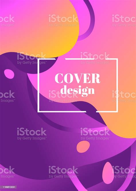 추상 적 유행 유체 물결 모양네온 수직 배경 오렌지 바이올렛 핑크 와인 색상과 그라데이션 현대 3d 스타일 표지 브로셔 전단지 템플릿 디자인에 적용 가능합니다 벡터