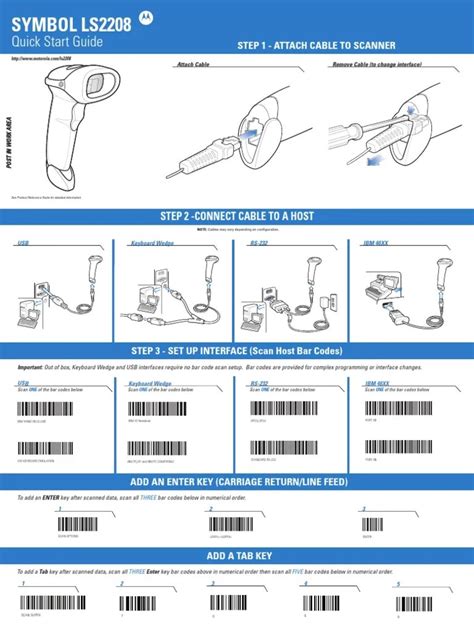 Printable Symbol Barcode Scanner Programming Sheet Printable