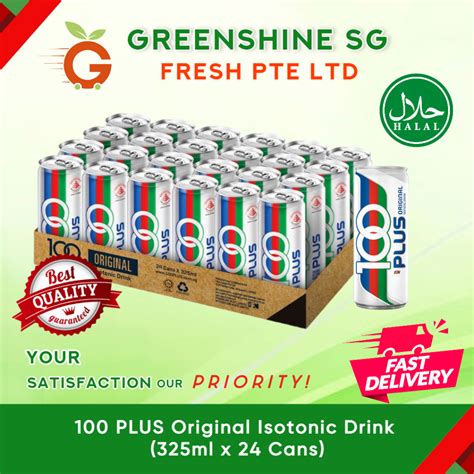100 Plus Original Isotonic Drink 325ml X 24 Cans Shopee Singapore