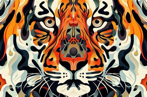 Premium Photo Construct A Rhythmic And Dynamic Pattern Of Abstra Generative Ai