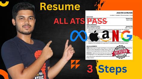 Build Your Super Strong Resume For Maang In 3 Steps Crack All Ats🔥🔥
