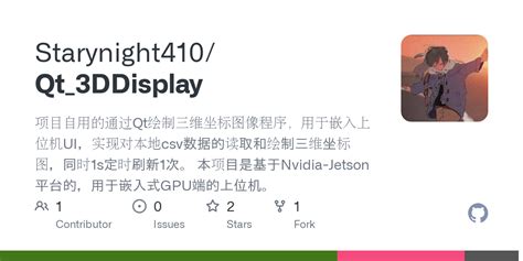 Github Starynight410 Qt 3ddisplay 项目自用的通过qt绘制三维坐标图像程序，用于嵌入上位机ui，实现对