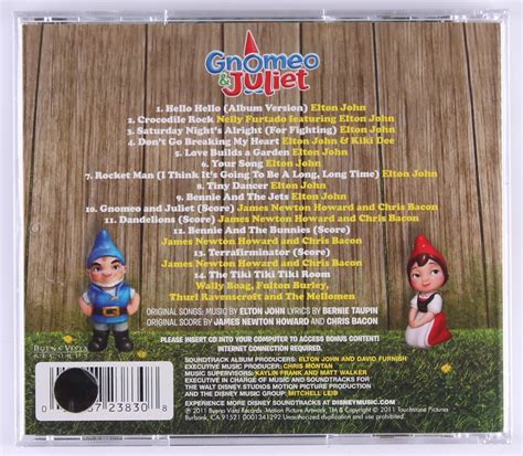 Elton John Signed Gnomeo And Juliet Original Soundtrack Cd Album