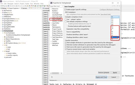 在eclipse或者jenkins运行maven test或者运行testng单元测试的遇到的[error] 不再支持源选项 5。请使用 7 或更高版本的解决方法 jenkins报错