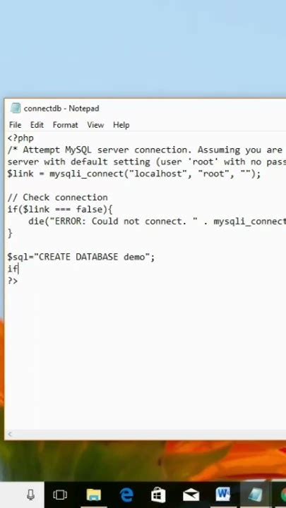 How To Create Database Using Code In Php Part 1 Youtube