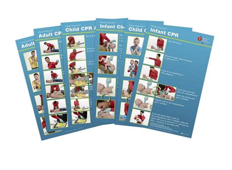 Aha Heartsaver Poster 12 Pack