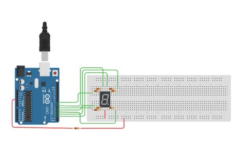 Circuit Design 7 Segment Display Counter 0 9 Tinkercad