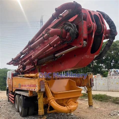 49 Meters Used Hydraulic Concrete Pump Truck Hino Chassis San Y Pump For Sale Used Truck
