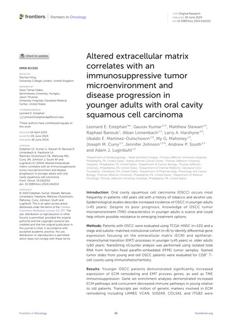 Pdf Altered Extracellular Matrix Correlates With An Immunosuppressive Tumor Microenvironment