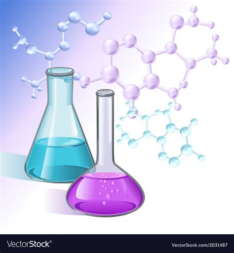 Test Tubes Science Background Royalty Free Vector Image