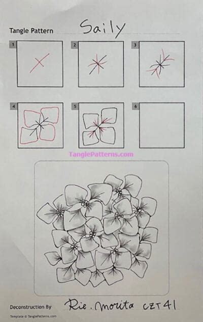 How To Draw SAILY TanglePatterns Com