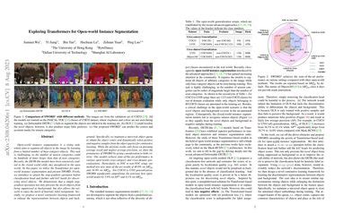 Exploring Transformers For Open World Instance Segmentation Papers