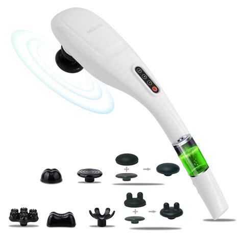 Megawise Cordless Handheld Back Massager W Rechargeable 3200mah Battery 5 Speed