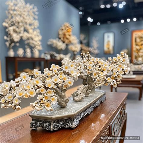 Ai创作图珊瑚梅兰竹菊玉雕 金枝玉叶工艺品 文玩陈列 艺木馆 展馆装饰摆件 花博会艺术品 珊瑚玉雕梅兰竹菊 厅摆件 黄杨木雕展 雕花摆件 南派牙雕 大美木艺 店内装饰摆件工艺品 贝雕摆件 精品