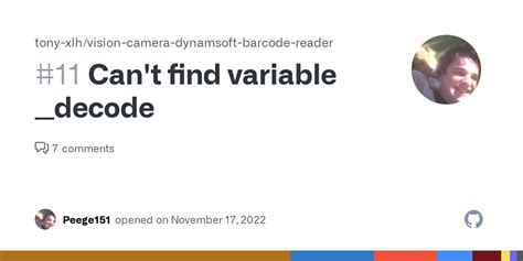 Cant Find Variable Decode · Issue 11 · Tony Xlhvision Camera