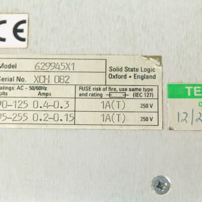 Solid State Logic SSL XLogic SuperAnalogue Channel Strip Reverb
