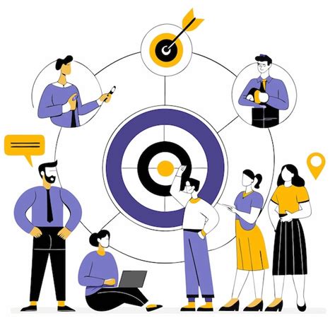 Target Segment Analysis By The Marketing Team Premium Ai Generated Vector