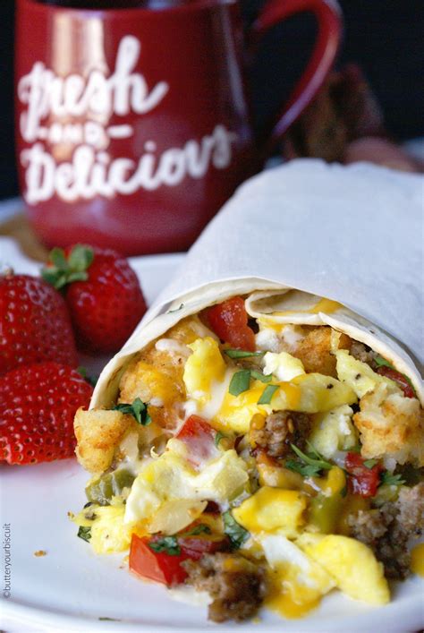 Breakfast Burritos Are Quick And Easy And You Can Make A Whole Bunch And Freeze Them For