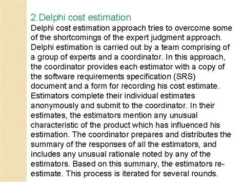 Project Estimation Techniques Estimation Of Various Project Parameters