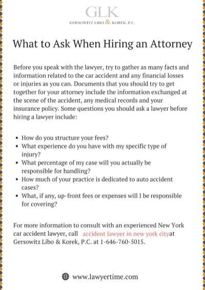 What To Ask When Hiring An Accident Attorney