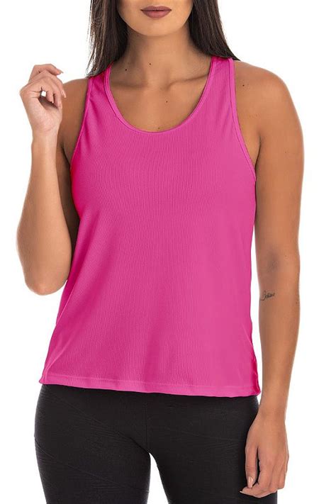 Camiseta Regata Dry Fit Feminina Rosa NiterÓi Sports