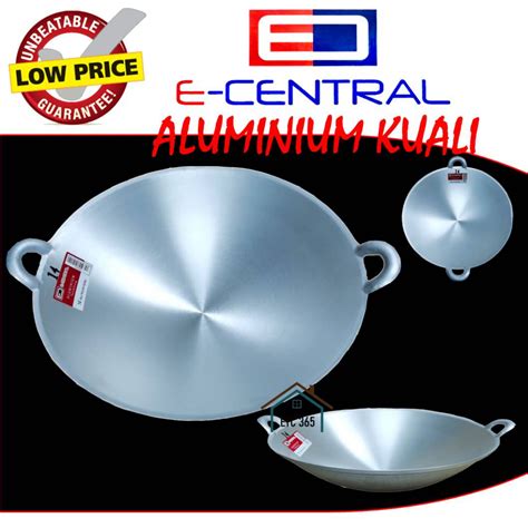 E Central 8 12 Aluminium Kuali Wok Kuali Kasar Kuali Masak Kuali