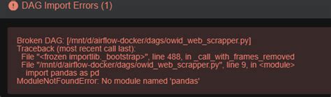 Python Modulenotfounderror No Module Named Pandas In Apache Airflow Stack Overflow