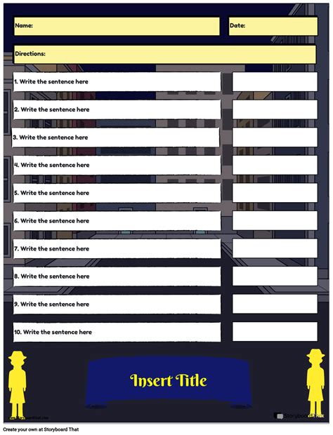 Free Compound Words Template Storyboard Af Templates