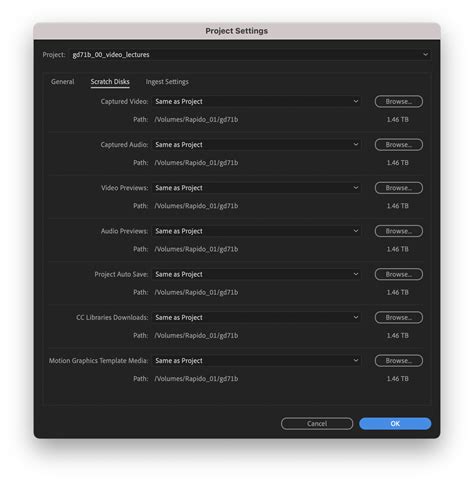 Solved Premiere Pro 2023 Autosave Location Adobe Product Community