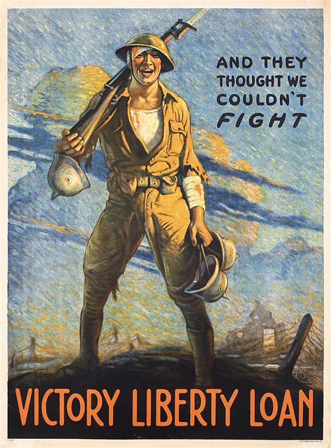 Original 1918 American World War I Propaganda Poster