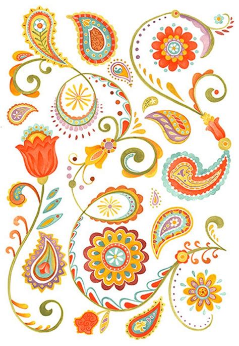 Paisley Flower Design