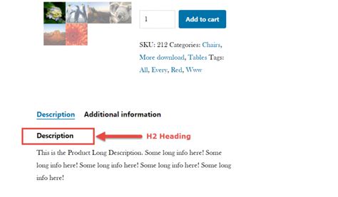 Woocommerce Remove Description Heading Single Product Tabs