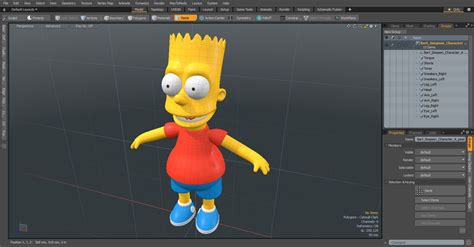 Pose A Del Personaje De Bart Simpson Modelo 3d 49 3ds Blend C4d Fbx Max Ma Lxo Obj