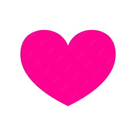 Vector Coração Rosa Em Estilo Moderno Ilustração Vetorial Para Seu