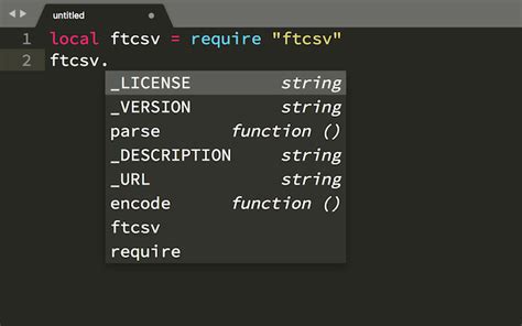 LuaComplete Packages Package Control