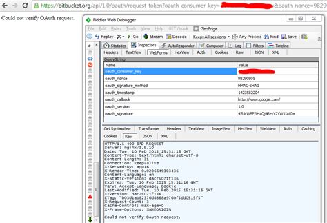 C Why Does Bitbucket Oauth Requesttoken Api Always Return 400 Could Not Verify Oauth