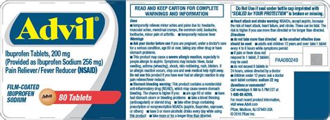 Advil Tablet Coated Pfizer Consumer Healthcare