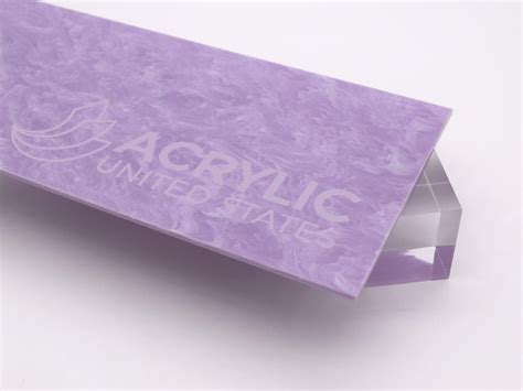Acrylic Sheet 18 Wavy Purple Glossy Marble Plexiglass Plastic