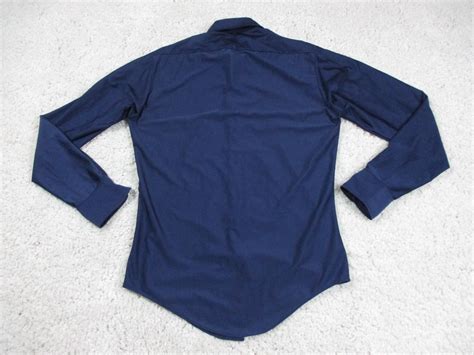 Vintage Sears Qiana Shirt Men 15 34 35 L S Shiny Nylon Button Up Disco 70s Nylon Ebay