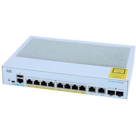 Cisco Business 350 Series Cbs350 8p E Managed Switch 8 Port 10 100 1000 Poe With 60w Power