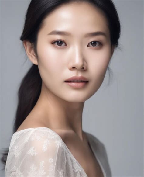 Premium Photo Beautiful Woman Model On Solid Background