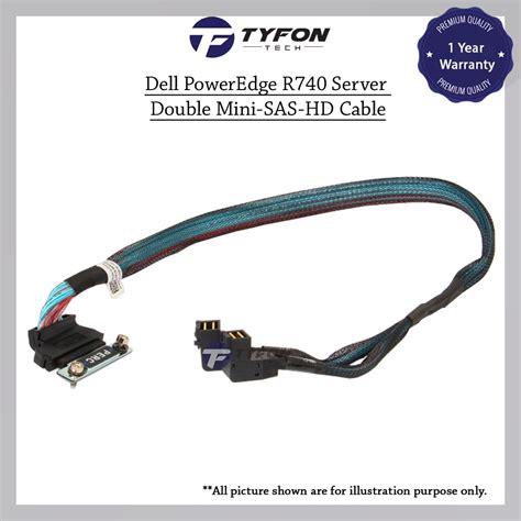 Dell Poweredge R740 Server Dual Mini Sas Hd Sff 8643 Cable 22 For Perc