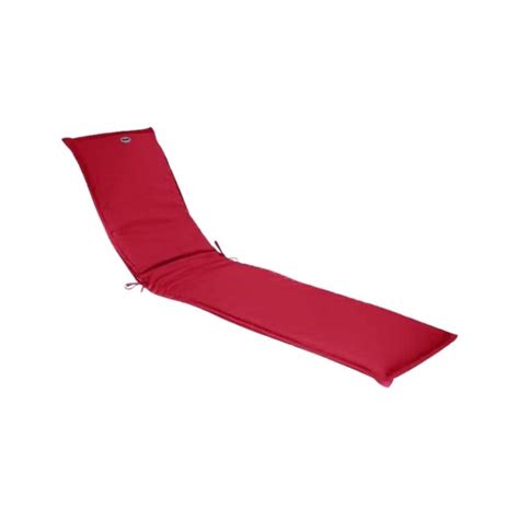 Red Chaise Lounge Cushion W Ties