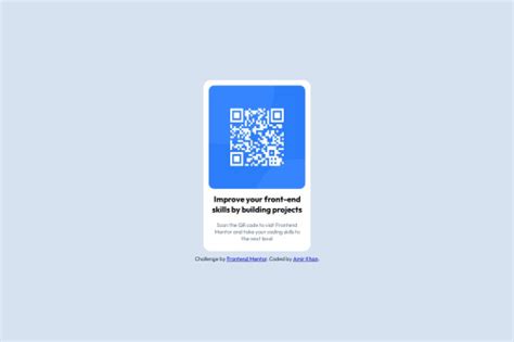 Frontend Mentor Responsive Qrcode Of Frontend Mentor Coding Challenge Solution