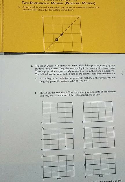 Solved Two Dimensional Motion Projectile Motion 1 A Heavy