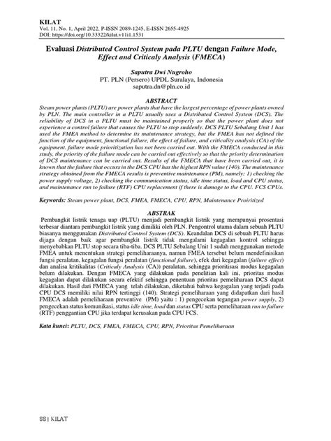 Evaluasi Distributed Control System Pada 78d17297 Pdf