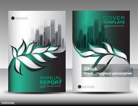녹색 커버 디자인 서식 파일 벡터 자연 유기 잎 창의적인 아이디어 브로슈어 전단지 연례 보고서 잡지 포스터 기업의 프레 젠 테이