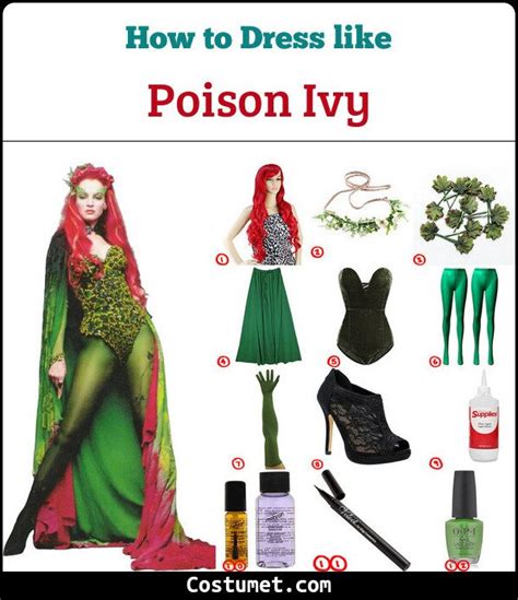 Poison Ivy Costume For Halloween Poison Ivy Costumes Ivy Costume